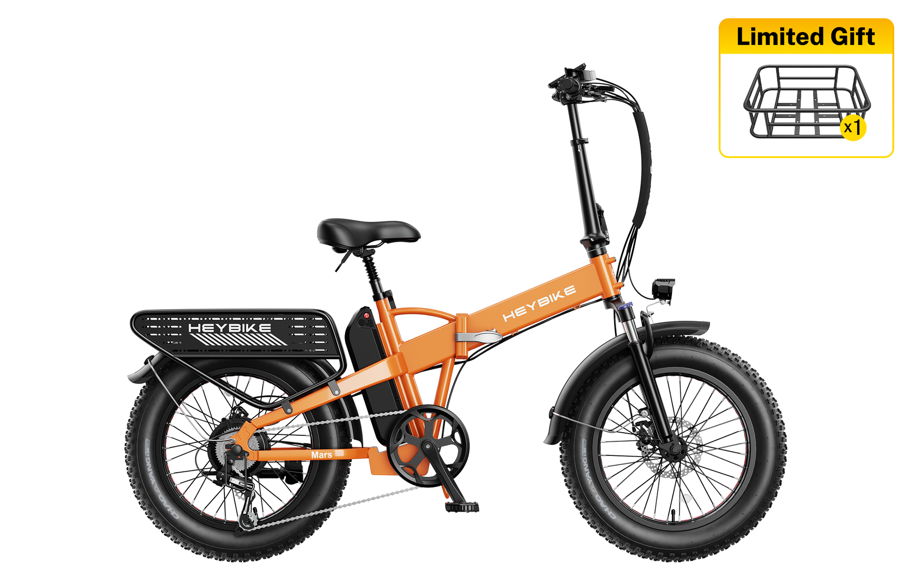 Mars 2.0 Fat Tire Ebike | Folding Electric Bike | Heybike
